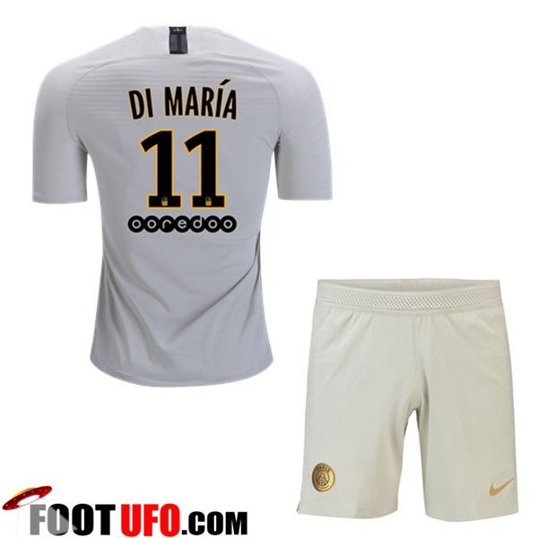 Nouveau Maillot PSG (DI MARIA 11) Enfants Exterieur 2018/19 | Achat Fiable