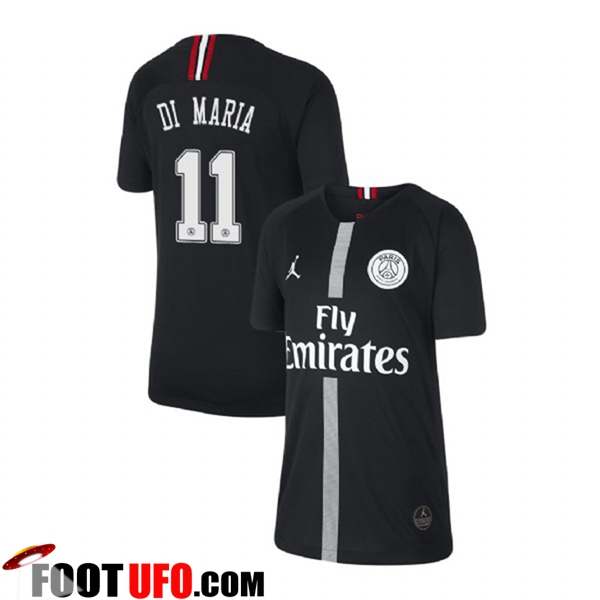 Nouveau Maillot de Foot PSG (DI MARIA 11) Third Noir 2018/19 | Achat Fiable