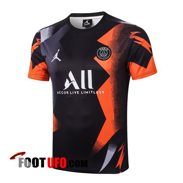 Polo Foot PSG ALL Noir Jaune 2019/20 | Achat Fiable