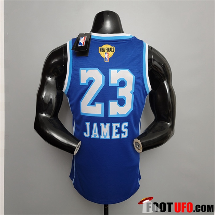 Ensemble De Maillot Los Angeles Lakers (James #23) Bleu Retro Night