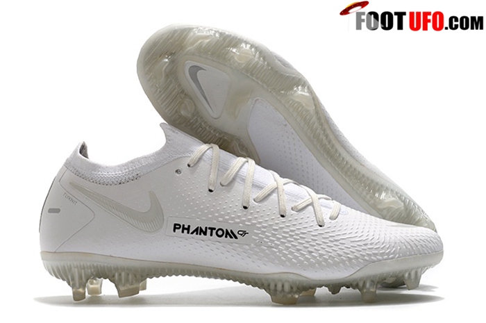 Nouveaux Nike Chaussures de Foot Phantom GT Elite FG Blanc