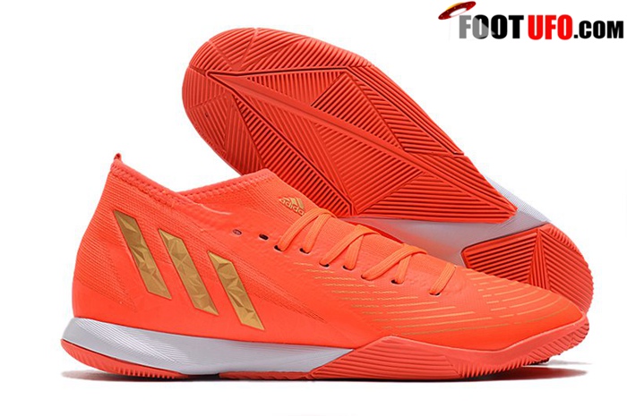 Faux Adidas Chaussures de Foot Predator Edge.3 IC Orange