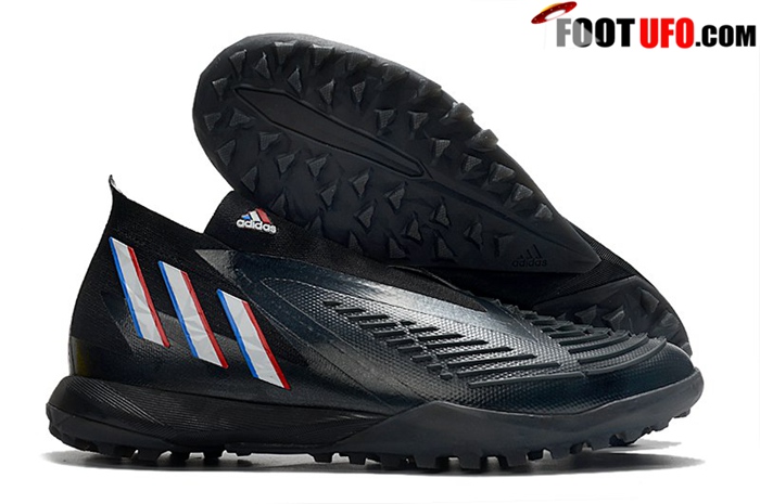 Nouveau Adidas Chaussures de Foot Predator Edge1 TF Noir