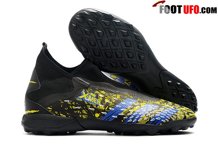 Officielle Adidas Chaussures de Foot Predator Freak3 Laceless TF Noir