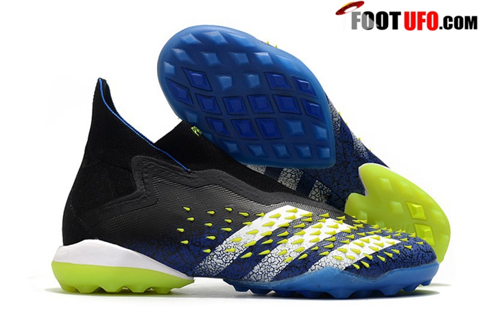Discount Adidas Chaussures de Foot Predator Freak + TF Bleu/Noir