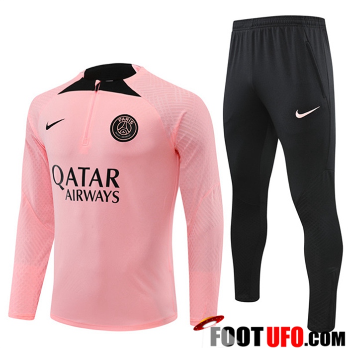 Nouveau Type Ensemble Survetement de Foot PSG Rose 2022/2023