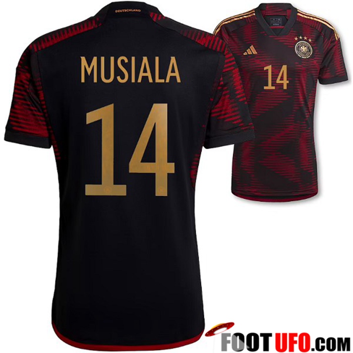 Vrai Maillot Equipe Foot Allemagne (MUSIALA #14) 2022/2023 Exterieur