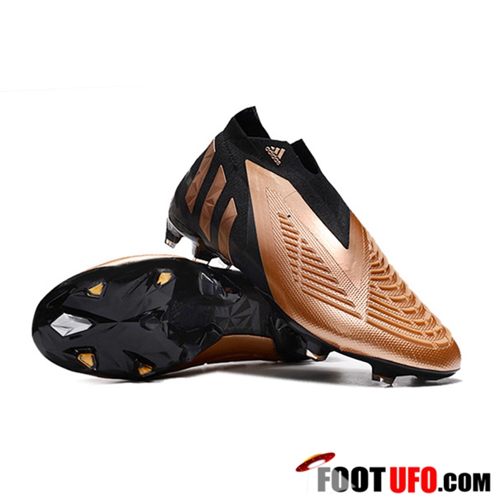 Officielle Adidas Chaussures de Foot Predator Edge+ FG Brune