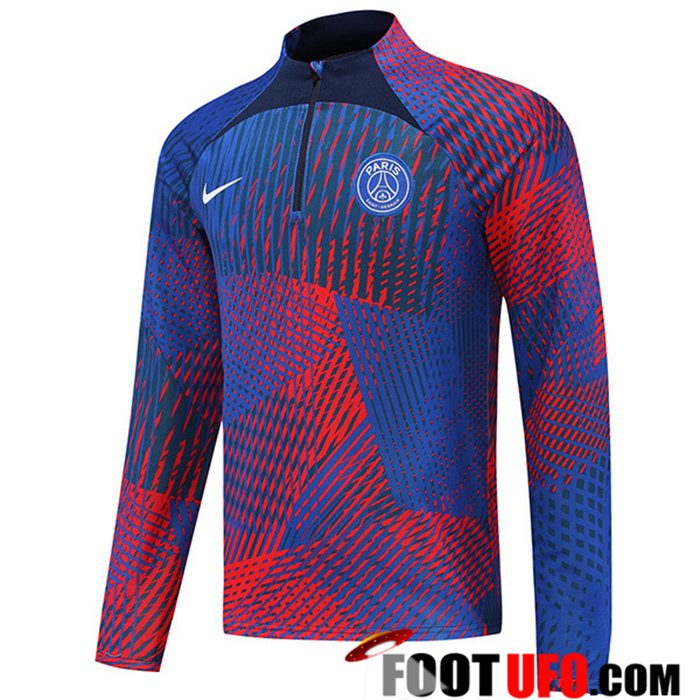 Vieux Sweatshirt Training PSG Rouge/Bleu 2022/2023