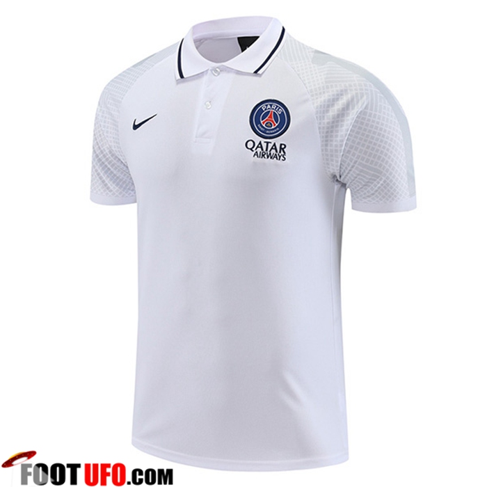 Nouveaux Polo Foot PSG Blanc 2022/2023 -02