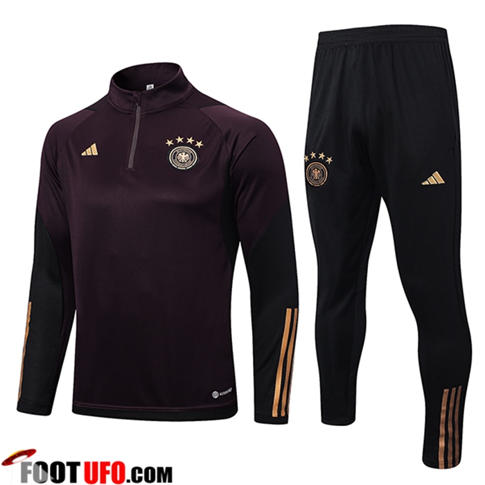 The Official Ensemble Survetement de Foot Allemagne Brune 2022/2023
