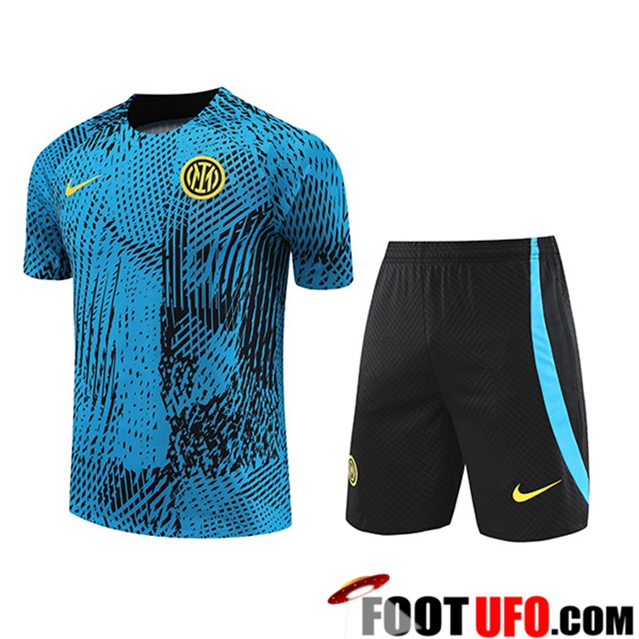 Creer Ensemble Training T-Shirts + Shorts Inter Milan Bleu 2023/2024