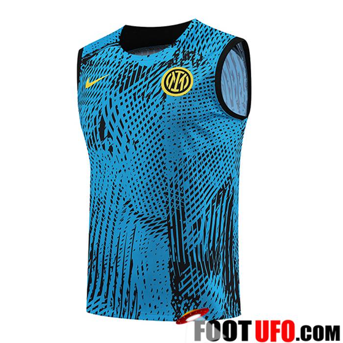 Montage Training Debardeur Inter Milan Bleu 2023/2024