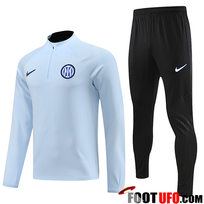 Jeu Ensemble Survetement de Foot Inter Milan Bleu Clair 2023/2024