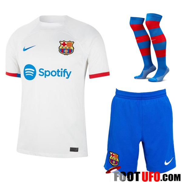 Ensemble Maillot FC Barcelone Exterieur (Short + Chaussettes) 2023/2024 Ensemble Maillot FC Barcelone Exterieur (Short + Chaussettes) 2023/2024