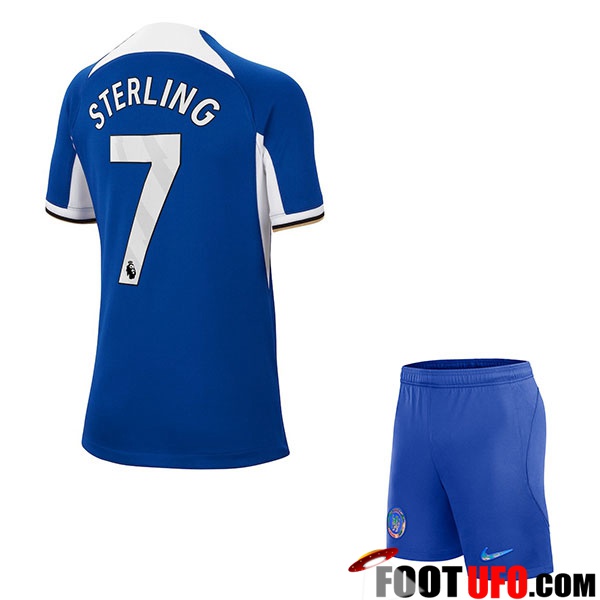 Officielle Magasin Maillot de Foot Chelsea (STERLING #7) Enfants 2023/2024 Domicile