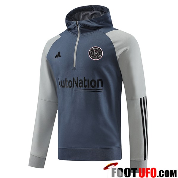 Nouveau Type Sweatshirt Training Capuche Inter Miami CF Gris 2023/2024