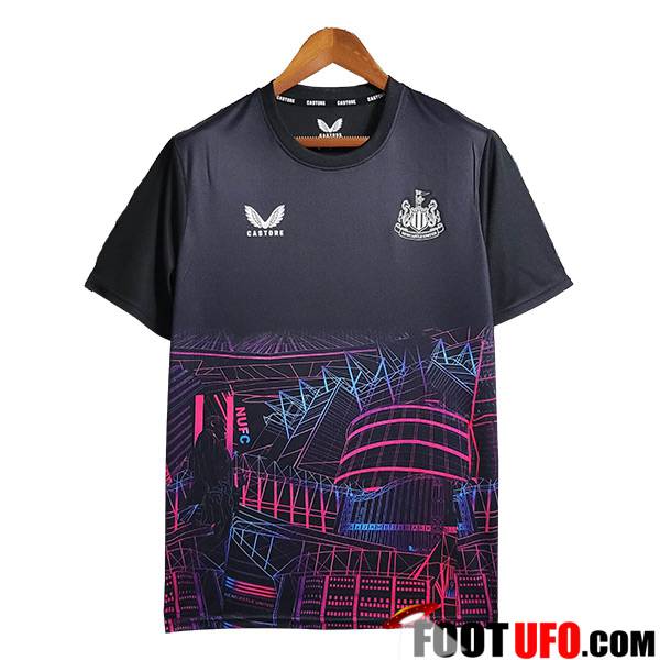 Dessin De Training T-Shirts Newcastle Noir 2023/2024 -03