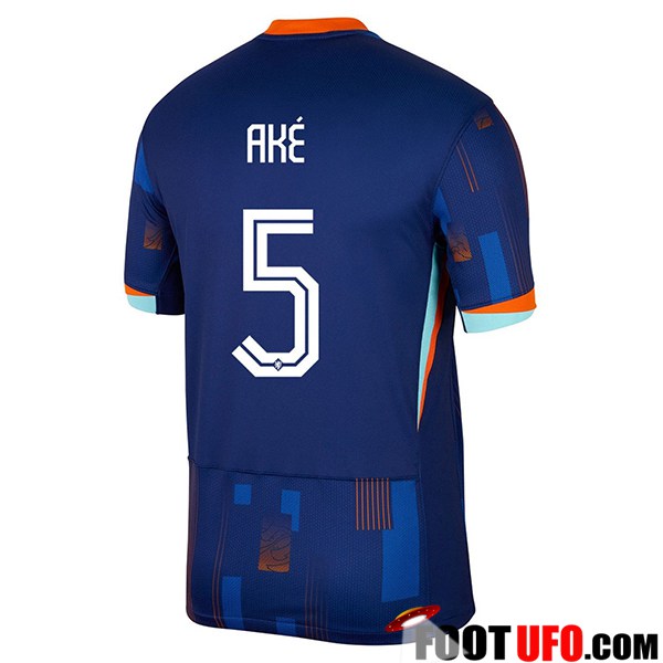Montage Maillot Equipe Foot Pays-Bas (AKE #5) 2024/2025 Exterieur