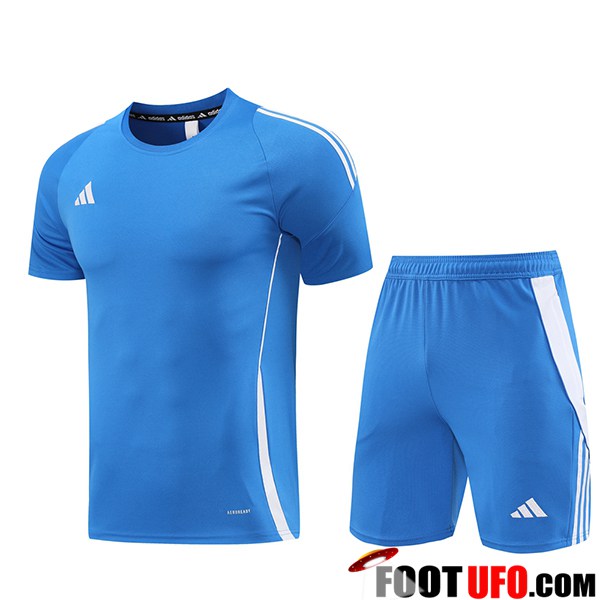 Ensemble Ensemble Training T-Shirts + Shorts Adidas Bleu 2024/2025